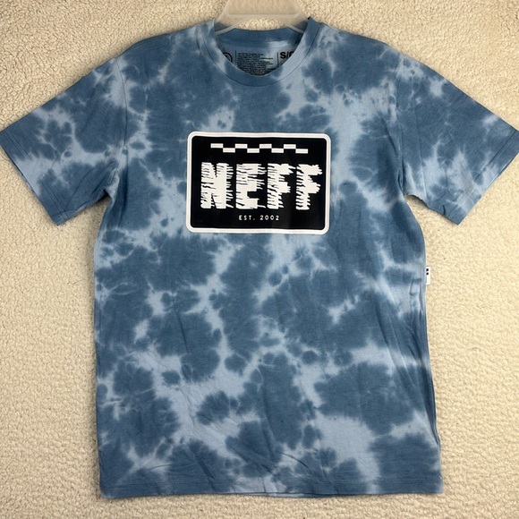 Neff | Shirts | Nwt Neff Mens Streetwear Blue Cloud Tie Dye Tee | Poshmark